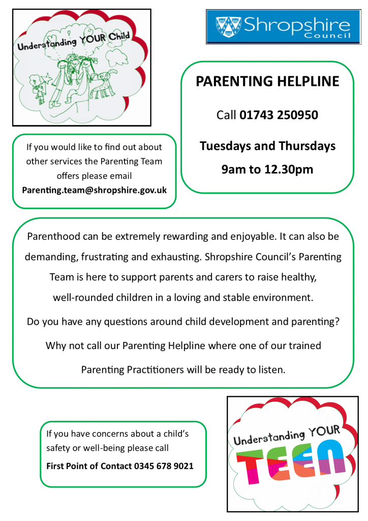 Parenting Helpline - Longlands Primary School
